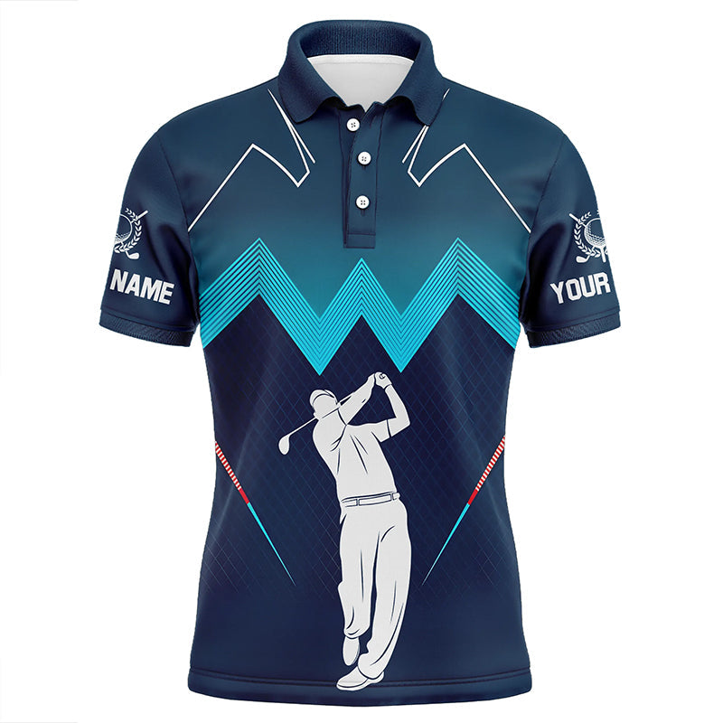 Men's Custom Golf Polo Shirt - Blue Golf Apparel for Men, Perfect Gift ...